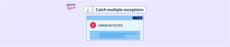 Java Catch Multiple Exceptions Scaler Topics