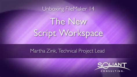 unboxing filemaker 14 the new script workspace youtube