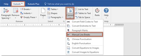 quickly replace or convert hard returns to soft returns in word