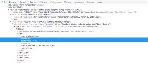 [code example] python not recognizing text from table cell using selenium