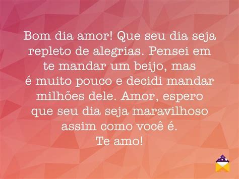 Mensagens De Bom Dia Para Namorado Magia Das Mensagens