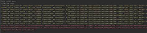 python安装出现的证书问题 weixin 30426879的博客 csdn博客