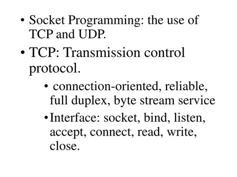 Ppt Basic Socket Programming Powerpoint Presentation Free Download