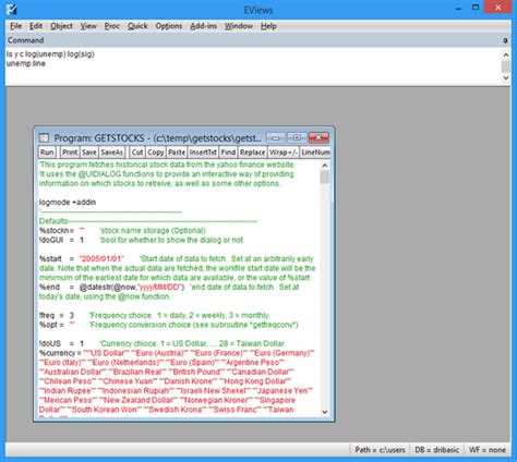 command line and programming interface