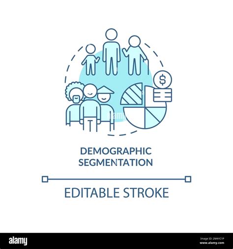 Demographic Segmentation Blue Concept Icon Stock Vector Image And Art Alamy