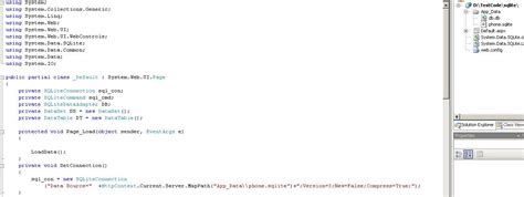 sqlite and c simple operation asp c
