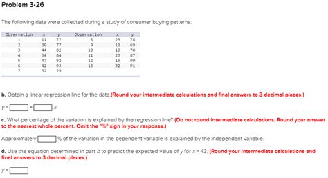 Solved Problem 3 26 The Following Data Were Collected During