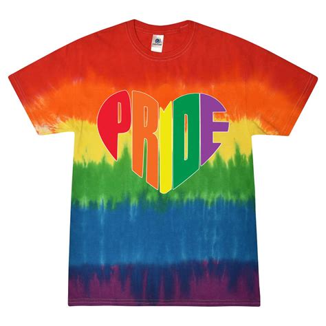 Wild Bobby Rainbow Lgbtq Gay Pride Heart Lgbt Pride Tie Dye T Shirt