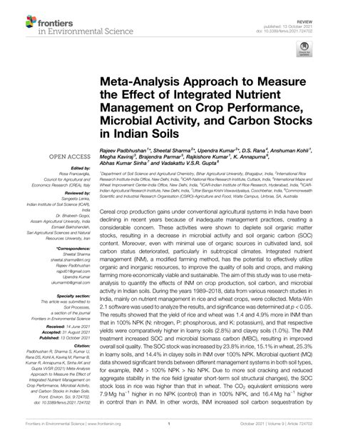 Pdf Meta Analysis Approach To Measure The Effect Of Integrated