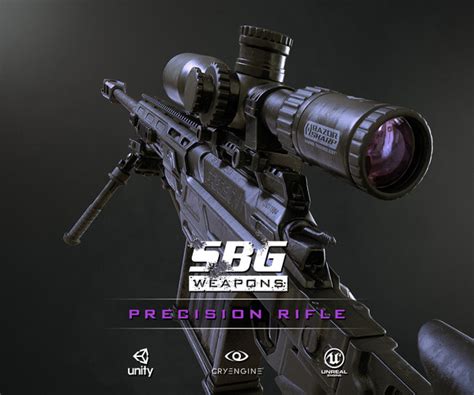 artstation sbg precision rifle game assets