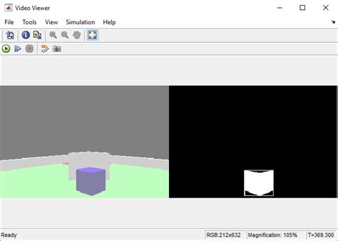 detect objects using vision sensor in gazebo simulator matlab