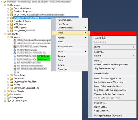 migrate sharepoint s sql server to another sql server same or new