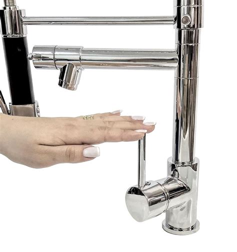 Torneira Cozinha Gourmet Bica Dupla Monocomando Misturador Tidra