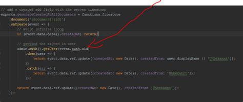 node js getting the user id from a firestore trigger in cloud