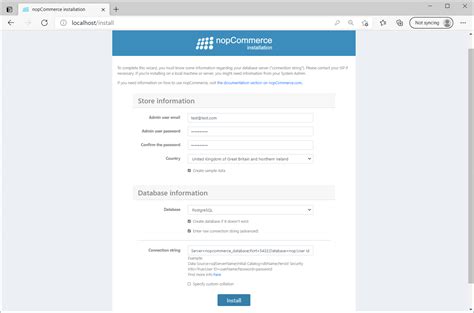 trying out the open source ecommerce platform nopcommerce