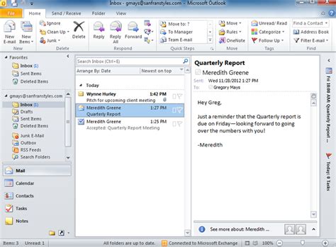 reading unread emails in outlook using python