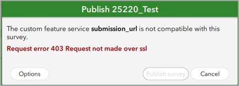 error request error 403 request not made over ssl