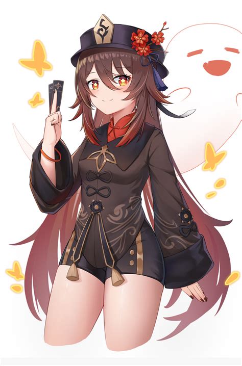 Safebooru 1girl Absurdres Brown Hair Cropped Legs Genshin Impact
