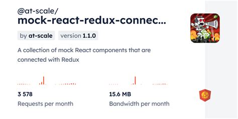 at scale mock react redux connected components cdn by jsdelivr a cdn