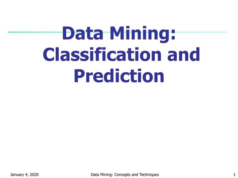 Ppt Data Mining Classification And Prediction Powerpoint