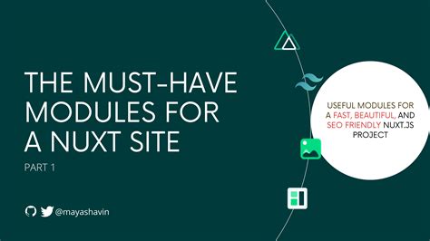 the must have modules for a nuxt site p 1