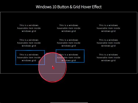 windows 10 grid hover effect using html css and vanilla js dev