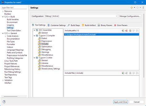 c header file not found in eclipse cdt stack overflow