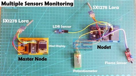 multiple sensors monitoring with arduino lora nodes sx1278 lora