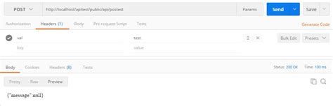 postman send value in laravel is null stack overflow