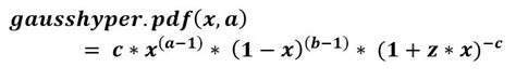 scipy stats gausshyper python geeksforgeeks