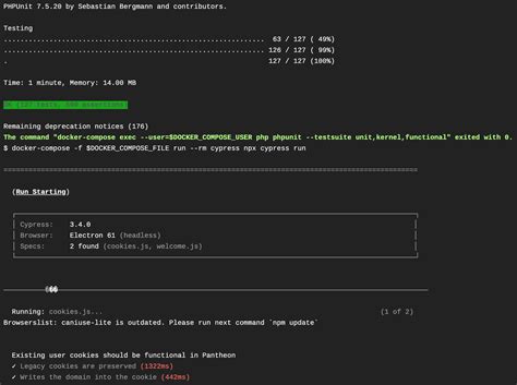 testing drupal with cypress in docker
