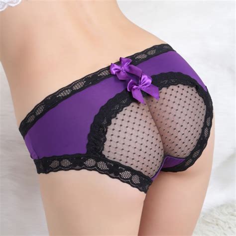Sexy Women See Through Underpants Lace Briefs Knicker Panties Lingerie