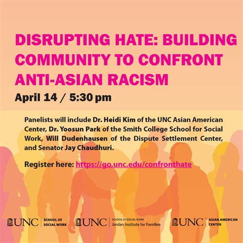April 14 Disrupting Hate Building Community To Confront Anti Asian