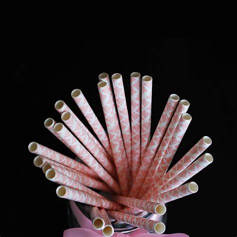 25pcs Lot Retro Vintage Paper Drinking Straw Wedding Look Vintage