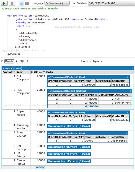 linq join multiple tables with where clause decoration