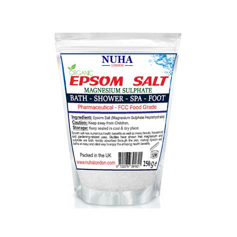 Nuha Organic Epsom Salt 250g Beauty Mind Ll Beauty And Cosmetics Store