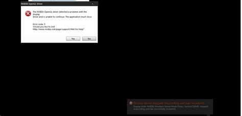 nvidia opengl driver error minecraft iaspecification