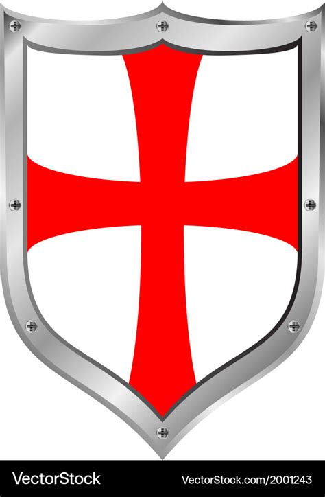 Knights Templar Shield Royalty Free Vector Image
