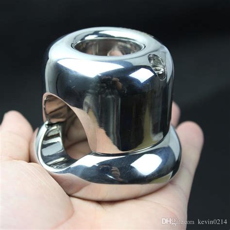 Heavy Stainless Steel Scrotum Pendant Penis Training Stretching Scrotal