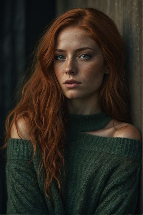 Radiant Red Stunning 25 Year Old Beauty With Luxurious Long Natural
