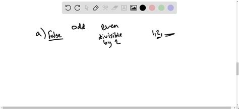 Solved Determine Whether Each Of The Following Is True Or False A