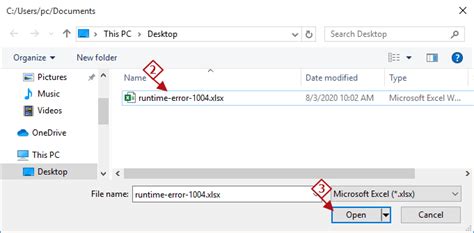 how to fix runtime error 1004 in microsoft excel