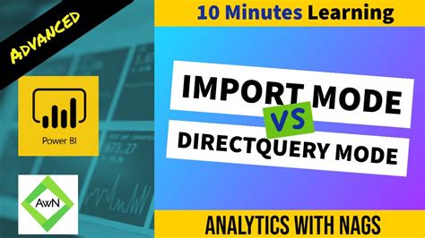 power bi tutorial 28 50 what is import mode vs directquery mode