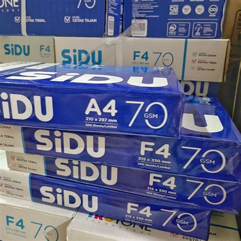 Kertas Hvs Putih Sinar Dunia Sidu A4 F4 70 Gram Trutone Technology
