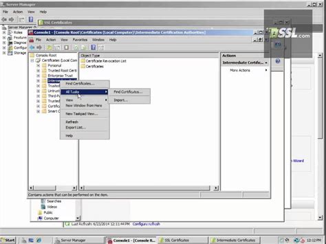 installare certificato ssl su iis7