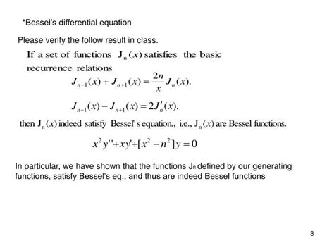 Ppt Chapter 6 Bessel Functions Powerpoint Presentation Id 681317