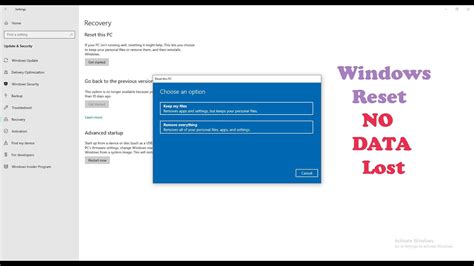 How To Reset Windows 10 To Factory Settings Without Losing Data Virus