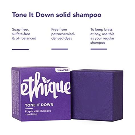Ethique Tone It Down Brightening Solid Sulfate Free Purple Shampoo
