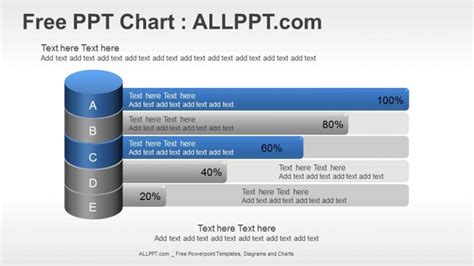 D Cylinder Bar Chart For Powerpoint Chart Powerpoint Bar Chart The