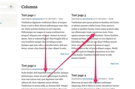 flowing a list view into two columns advomatic